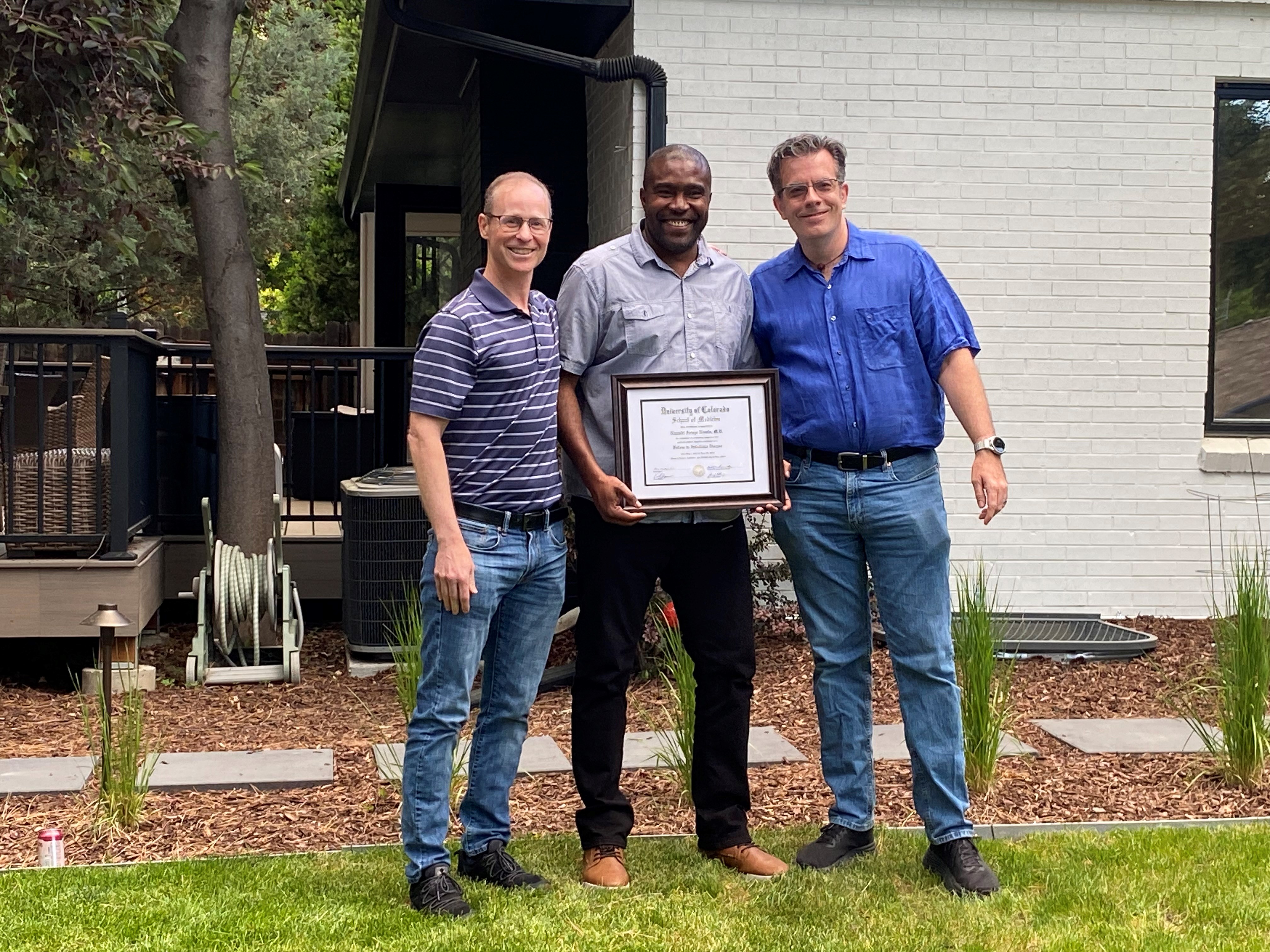 Dr. Nnamdi Nwafo (Fellow), Dr. Timothy Jenkins, & Dr. Brian Montague ...