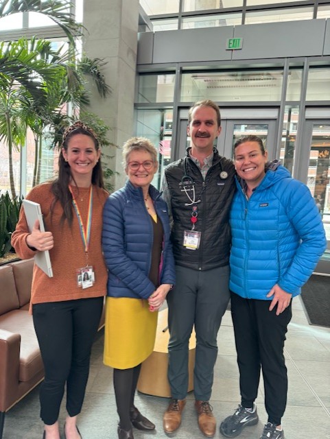 Madison Salam, Nancy Madinger, Brian Grundy, and Rachel Kuker