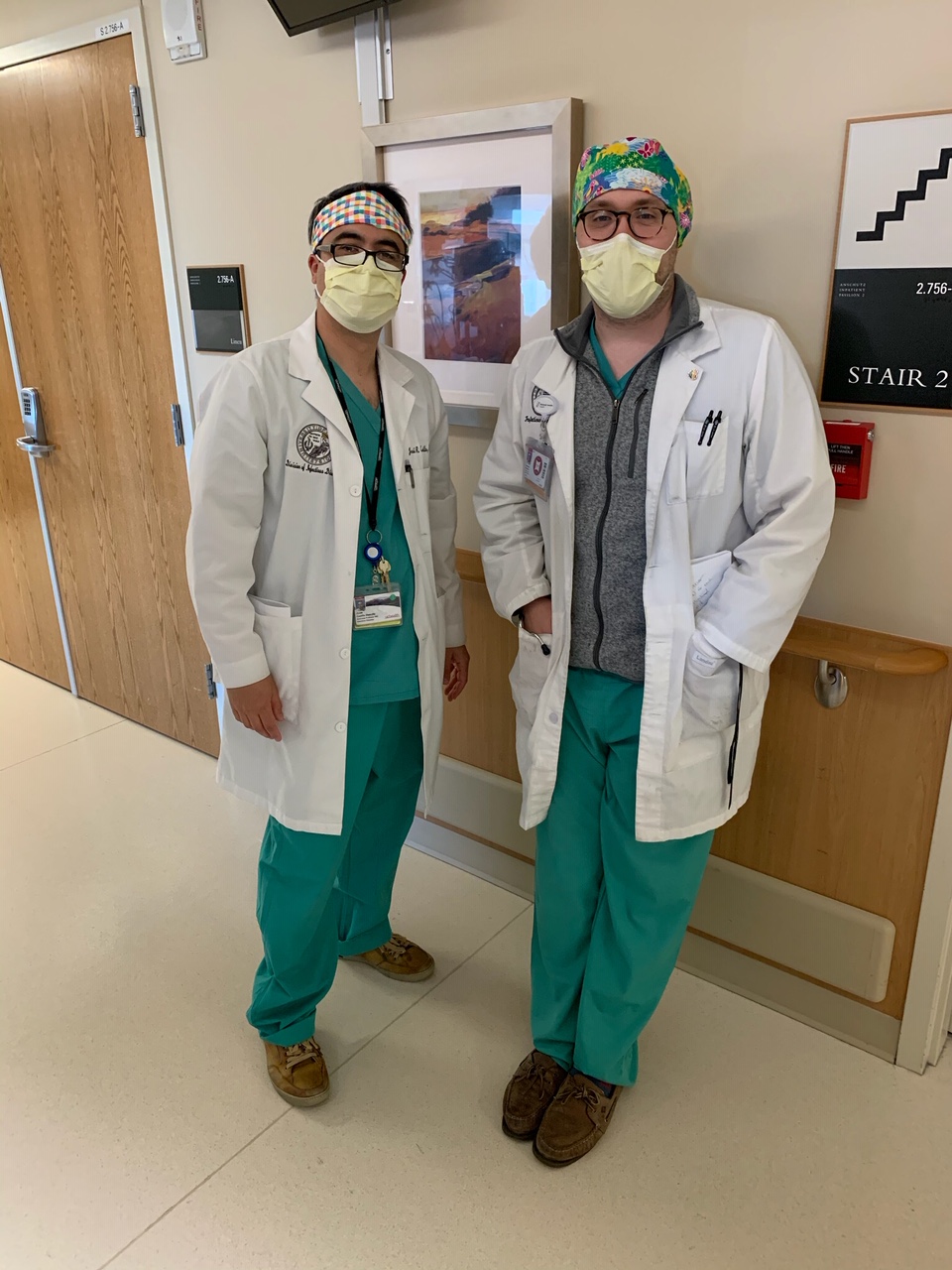 Drs Castillo-Mancilla and Sam Windham making rounds on ID Gold Service ...